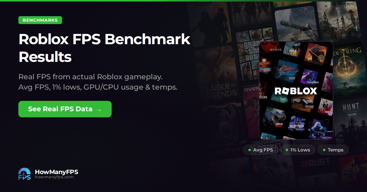 Roblox Benchmarks & Test Results – HowManyFPS
