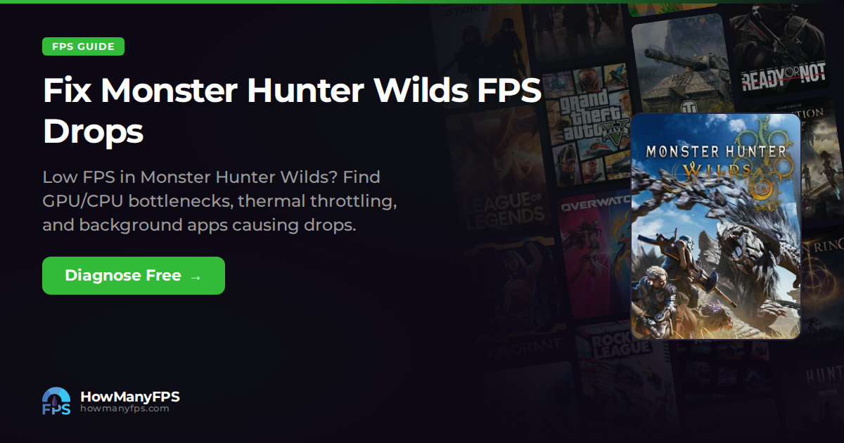 Fix Monster Hunter Wilds FPS Drops & Stuttering — Free Guide – HowManyFPS