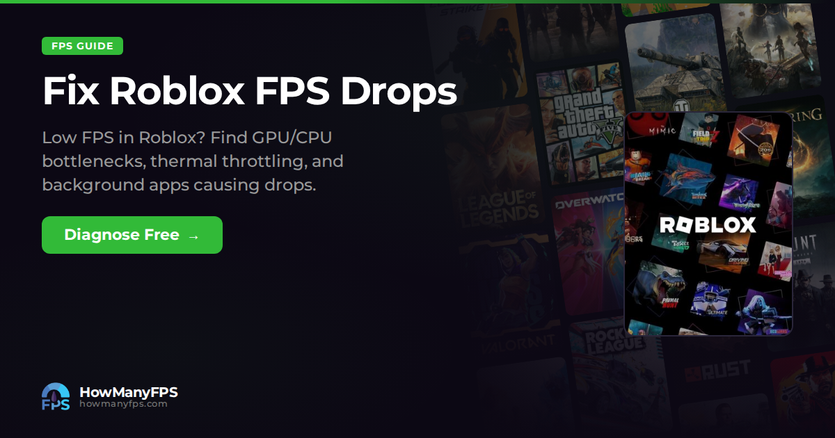 Fix Roblox FPS Drops & Stuttering: Free Guide – HowManyFPS
