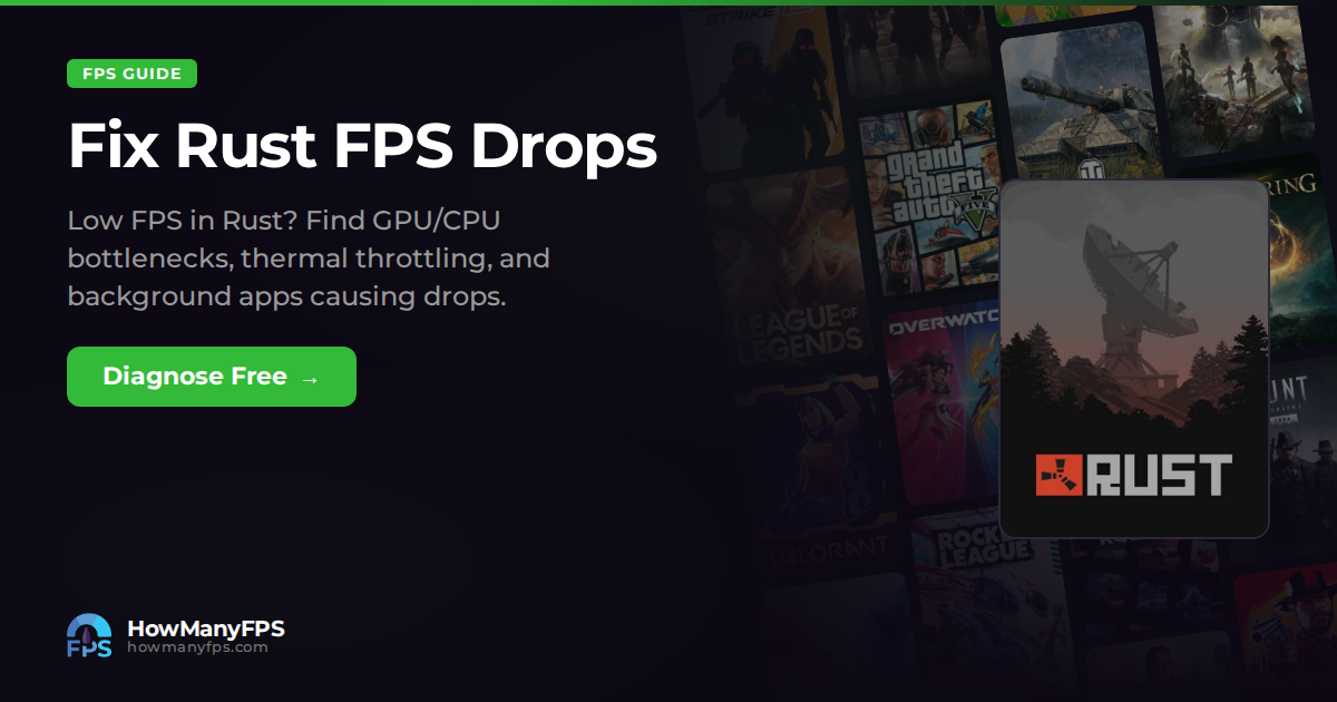 Fix Rust FPS Drops & Stuttering: Free Guide – HowManyFPS