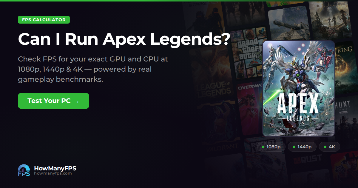 Apex Legends FPS Calculator – HowManyFPS