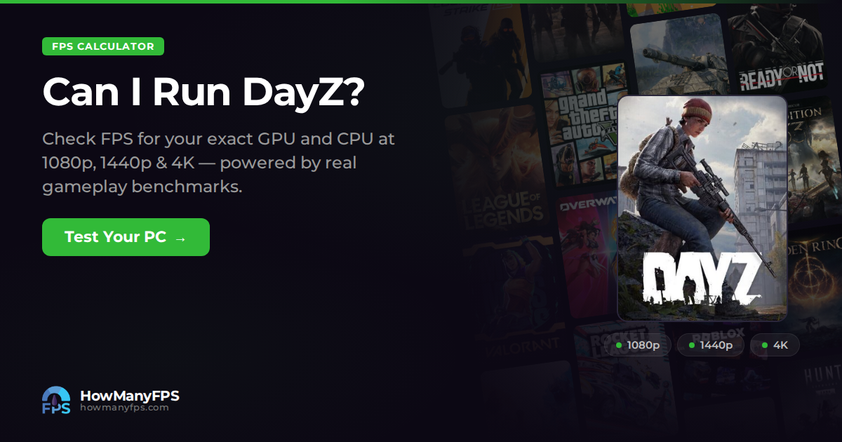 DayZ FPS Calculator – HowManyFPS