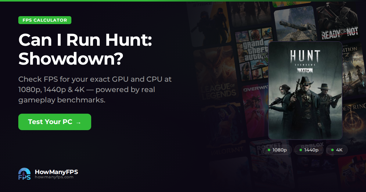 Hunt: Showdown FPS Calculator – HowManyFPS