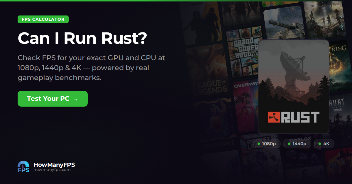 Rust FPS Calculator – HowManyFPS